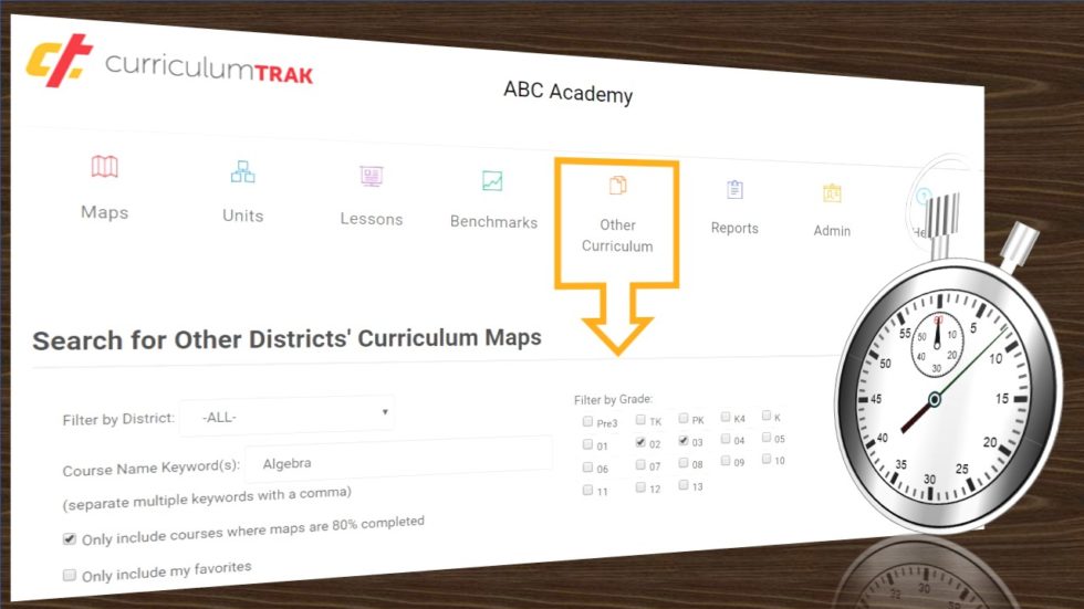 Other Curriculum: Faster Search Results - Curriculumtrak