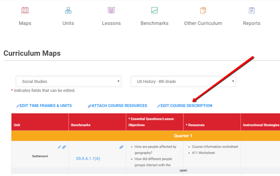 Add Course Descriptions - Curriculumtrak